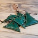 Christmas Tree Leather Christmas Tree Ornament Holiday Handmade ...