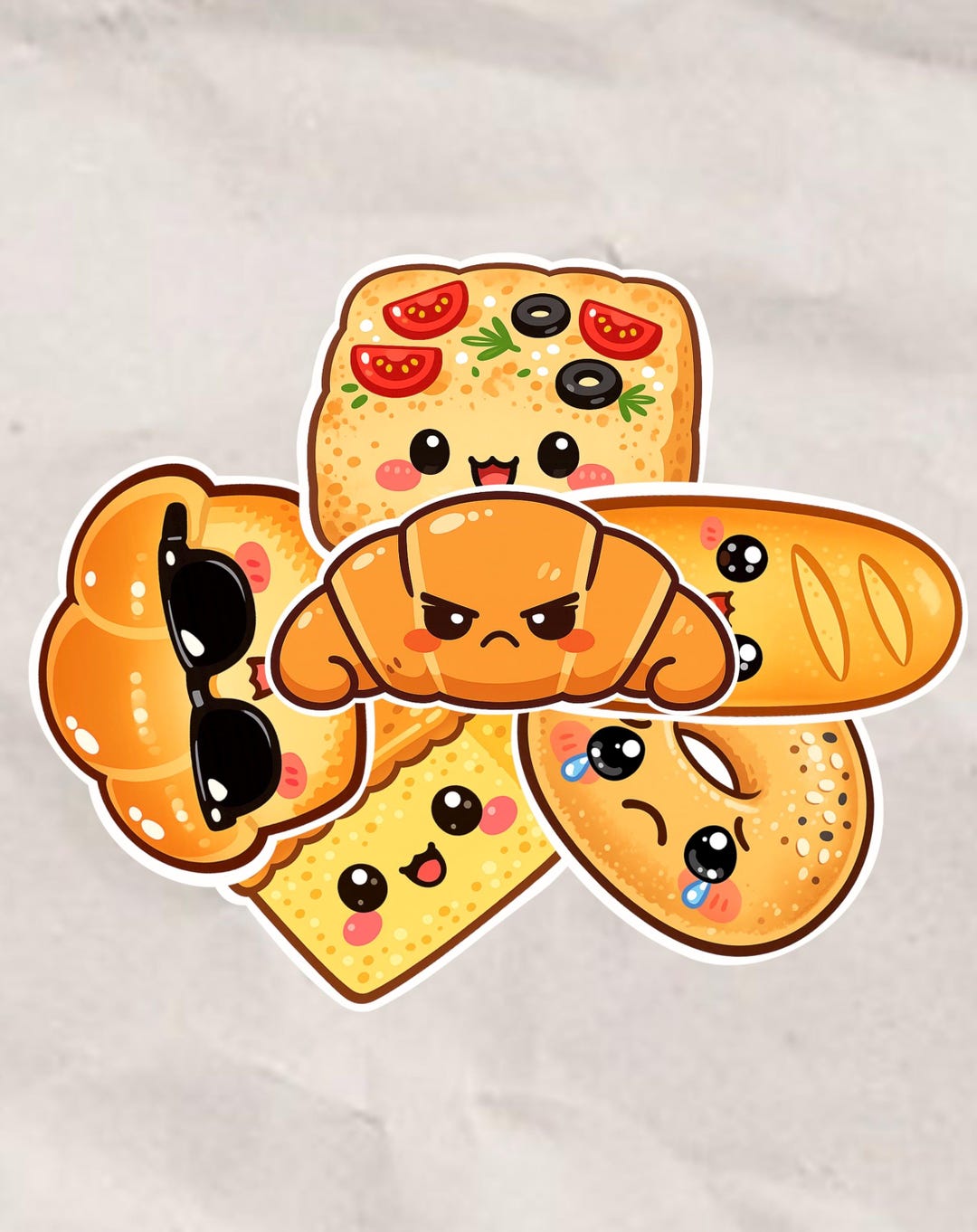 Kawaii Bread Sticker Pack – Cute Bakery Food Stickers - Etsy