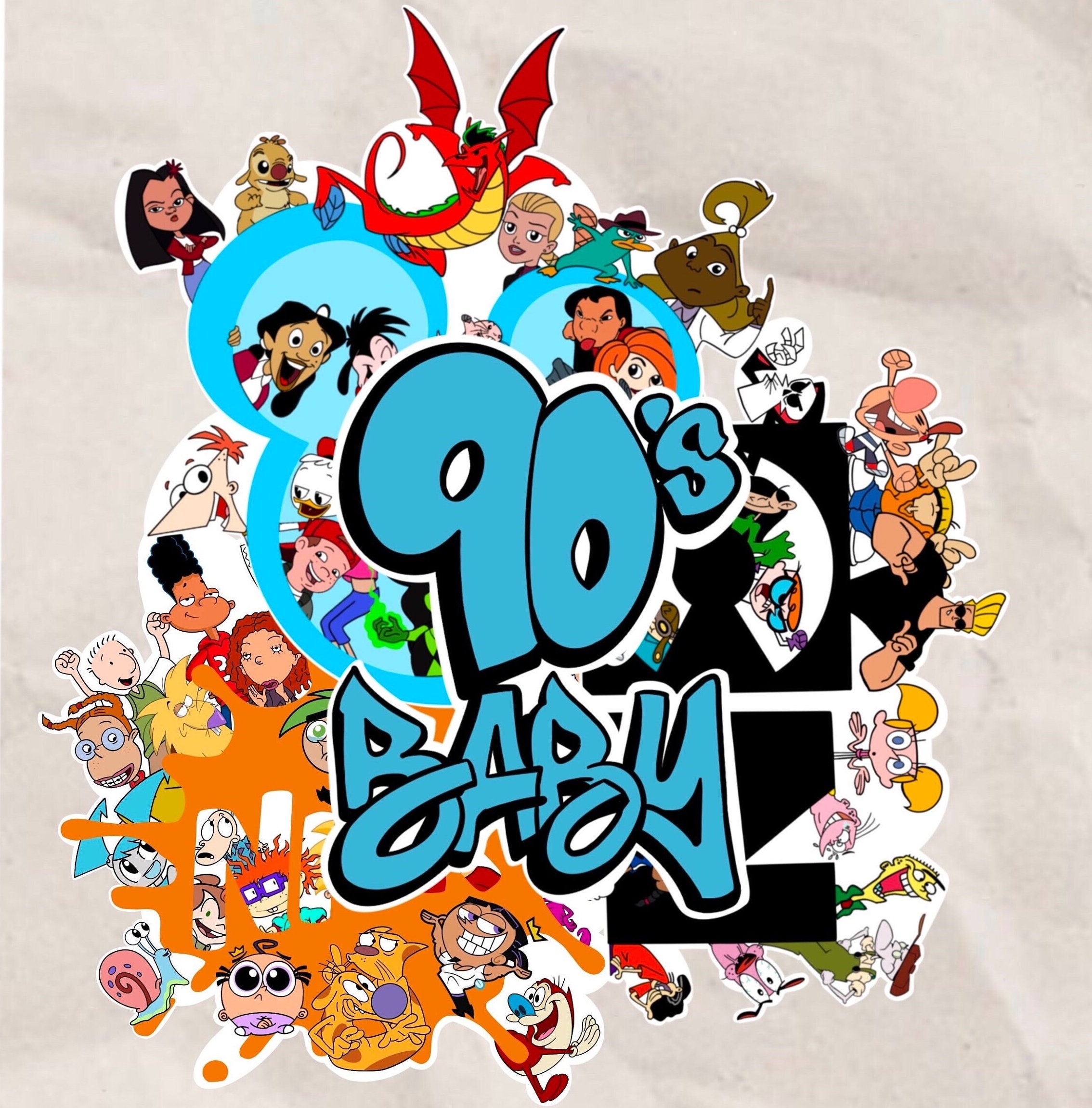 Big 90s Cartoon Stickers - Etsy