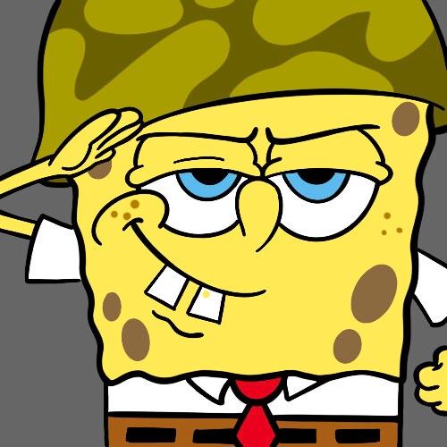 Spongebob Salute Twitch Chat Emote - Etsy