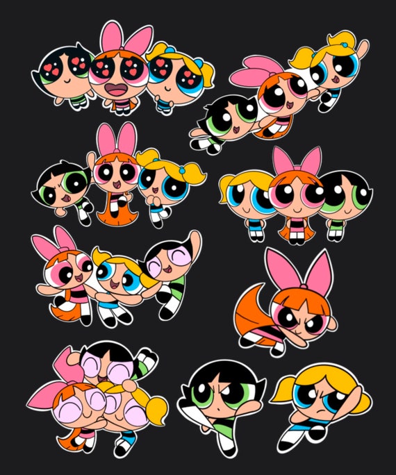 Powerpuff Girls Stickers | Etsy