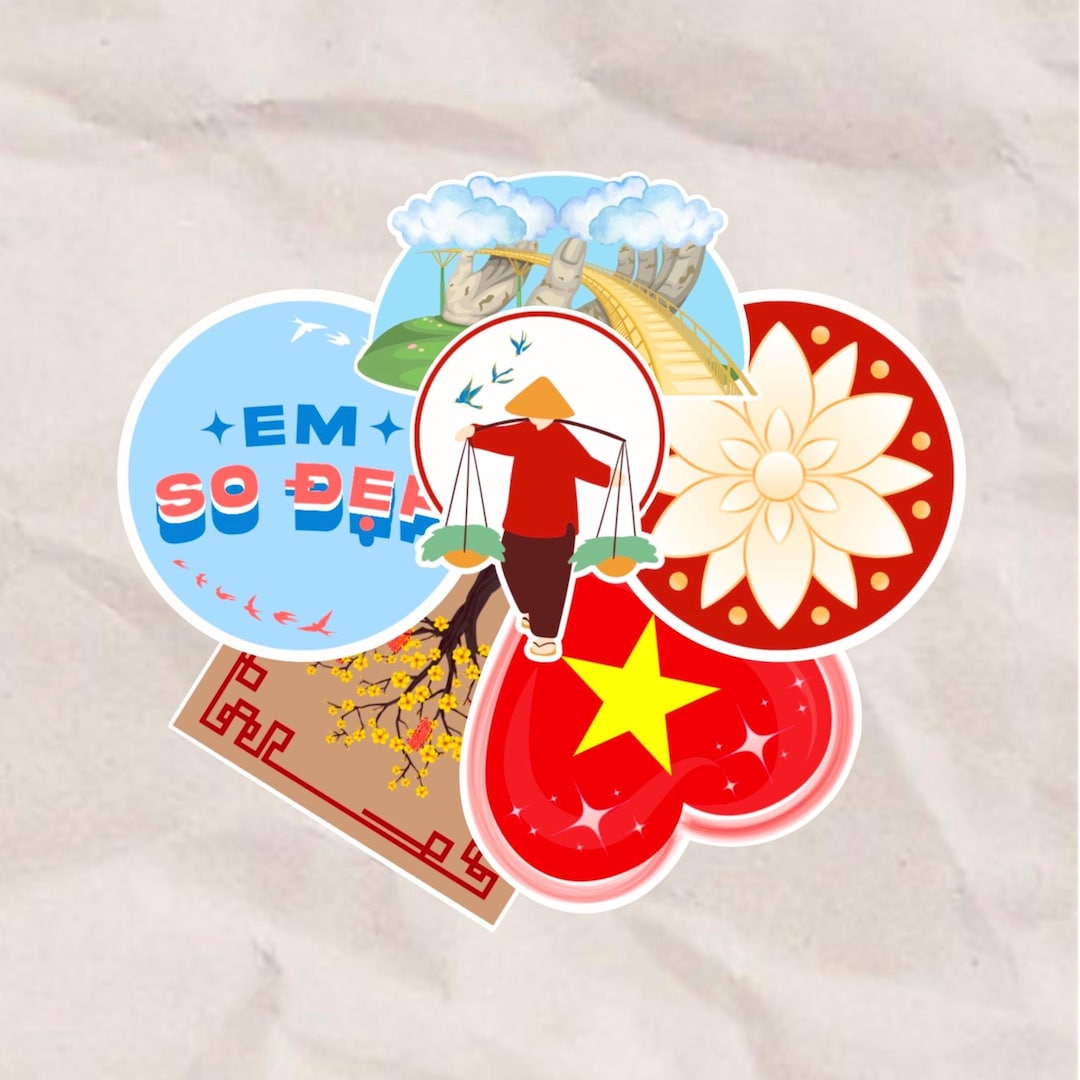 Vietnamese Inspired Stickers - Etsy