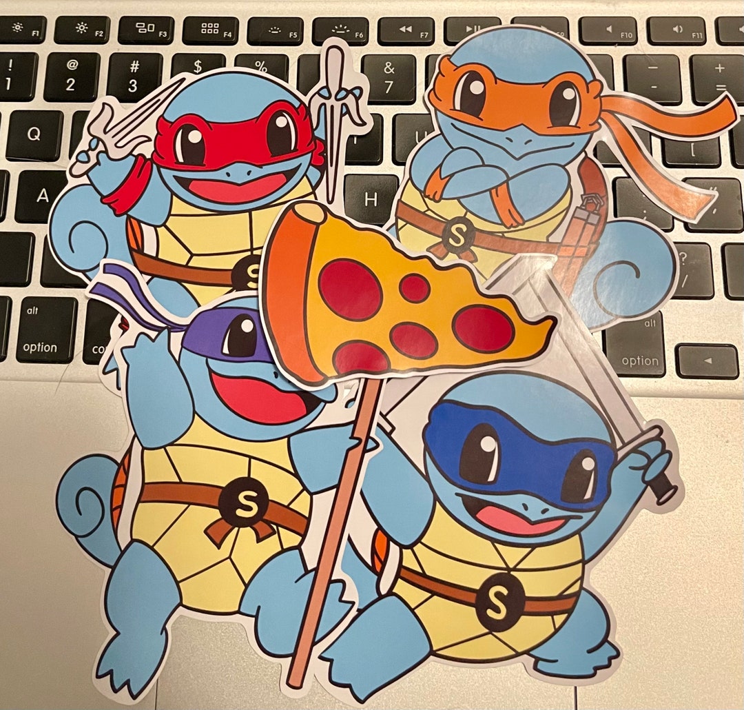 Squirtle Ninja Turtles Stickers - Etsy