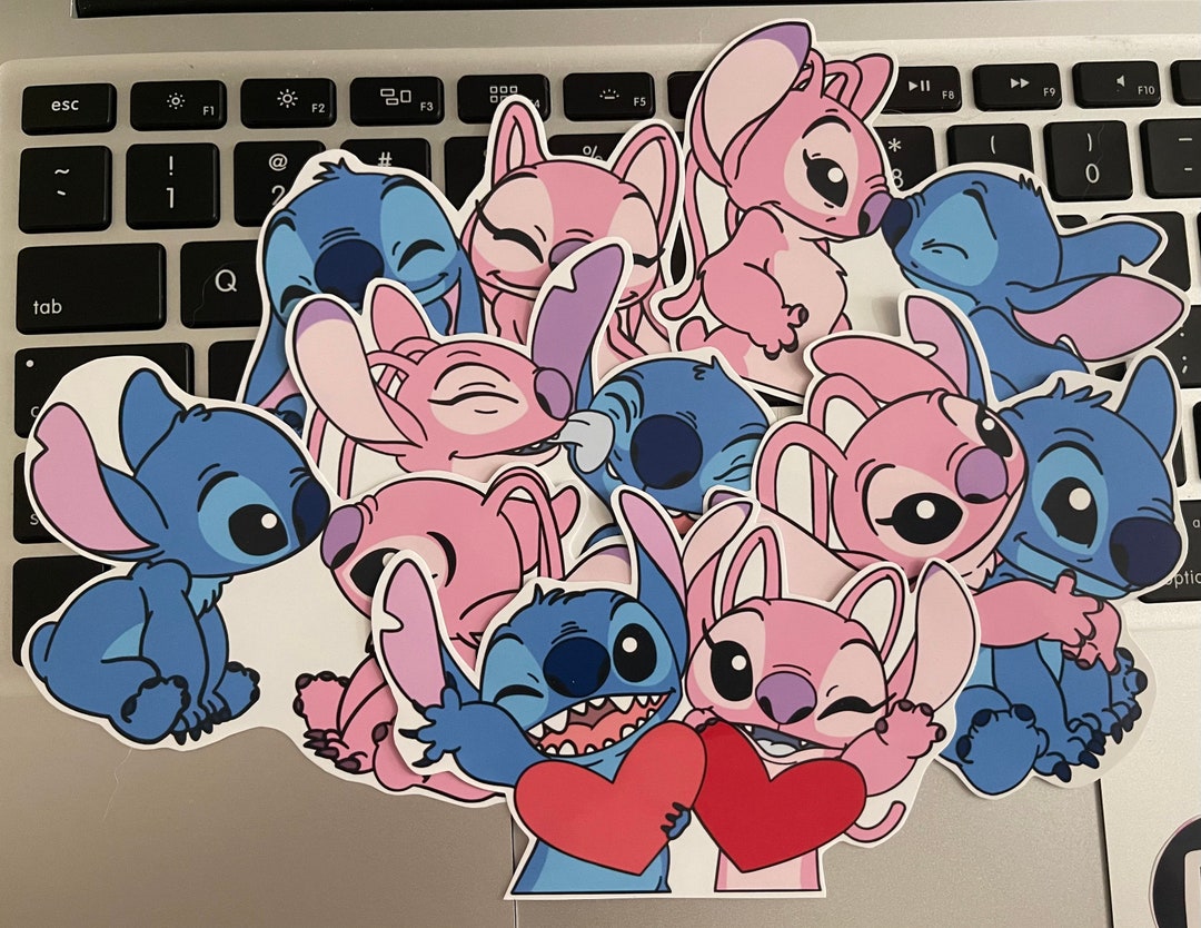 Angel and Stitch Stickers - Etsy