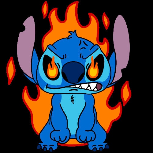 Angry Stitch Twitch Chat Emote - Etsy