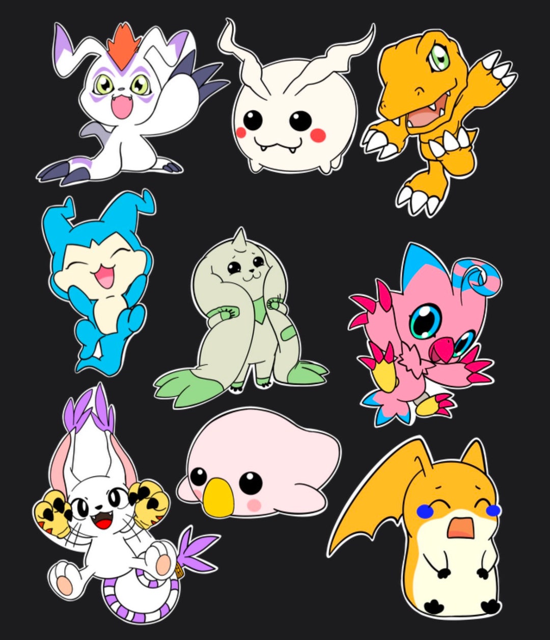 Digimon Stickers - Etsy