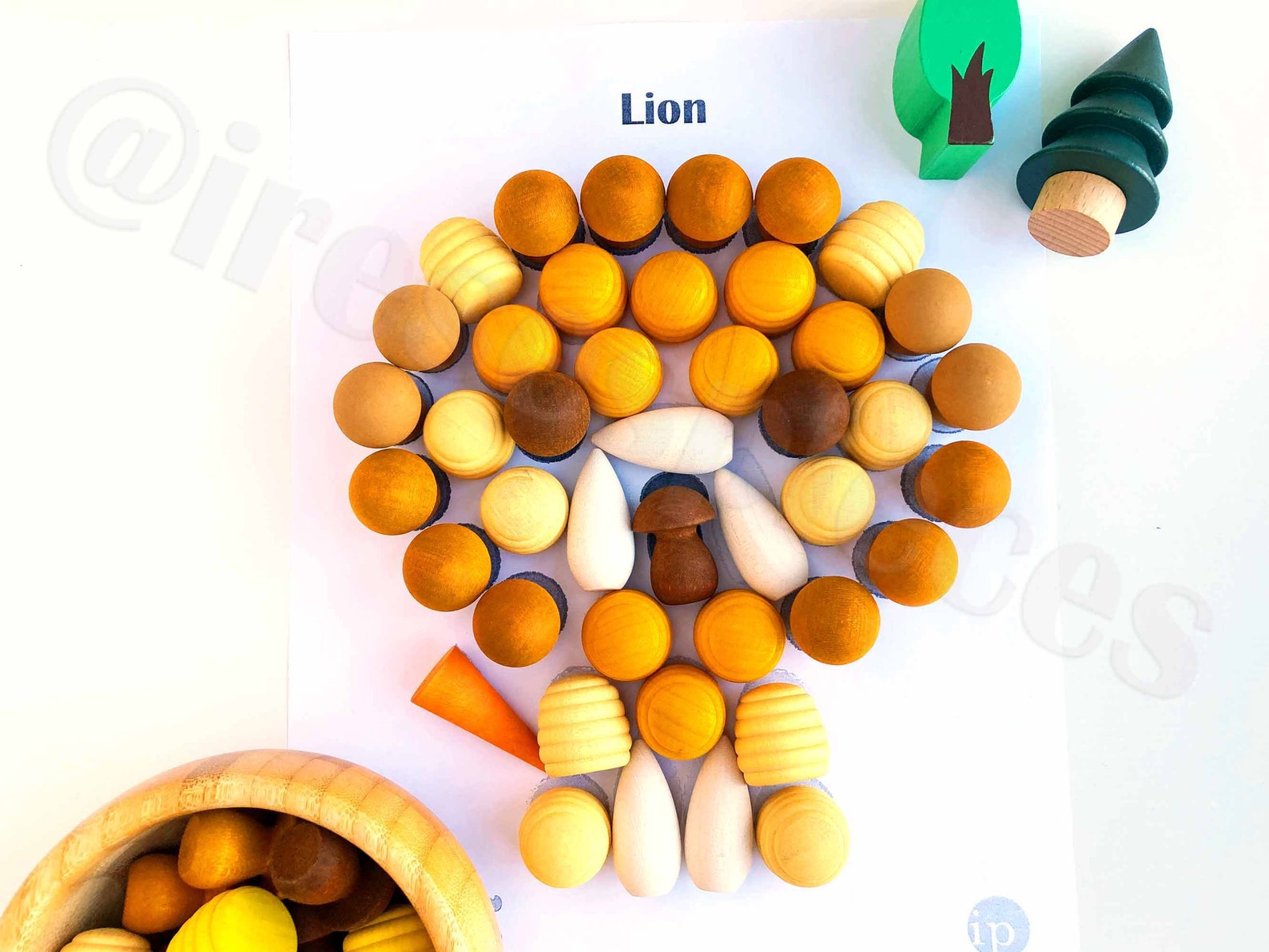 Wildlife Zoo Animals, Mandala, Loose Parts Template Cards, Open Ended ...