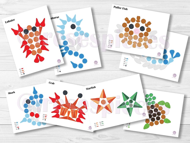 Grapat Mandala Loose Parts Template Cards Open Ended Play | Etsy