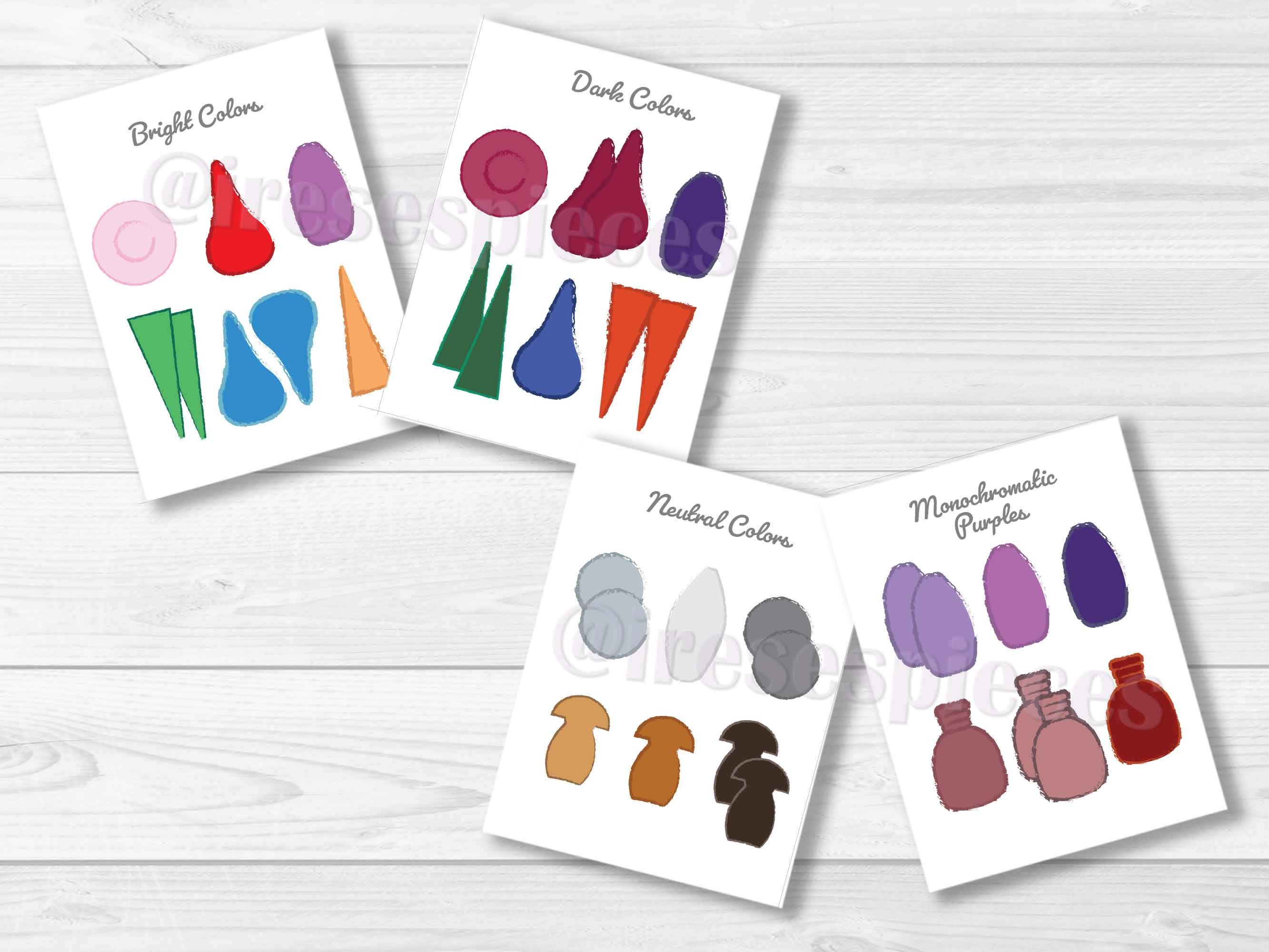 Grapat Mandala Loose Parts, Color Theory Card, Easter Recipe Cards ...