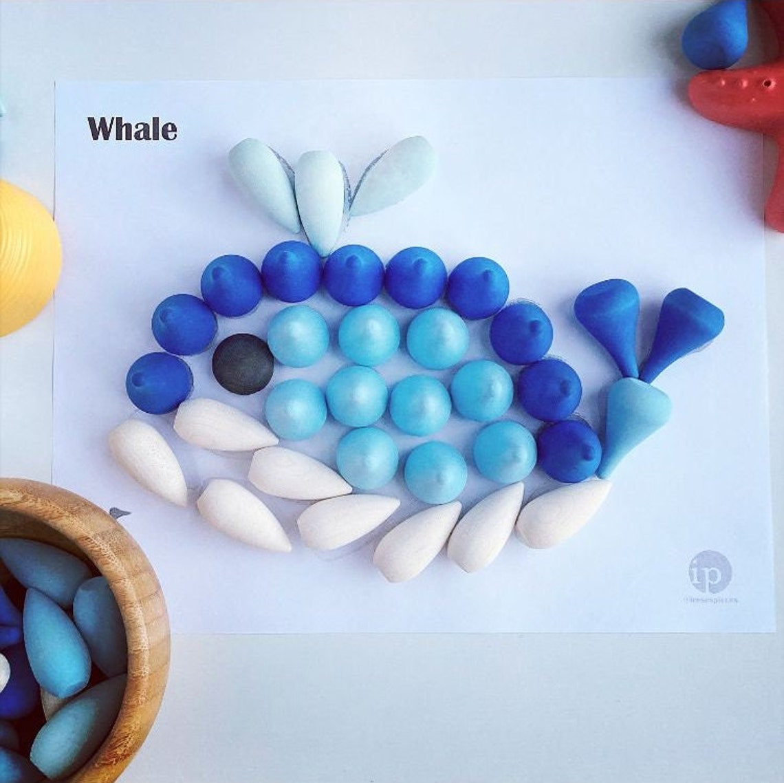 Grapat Mandala Loose Parts Template Cards Open Ended Play - Etsy