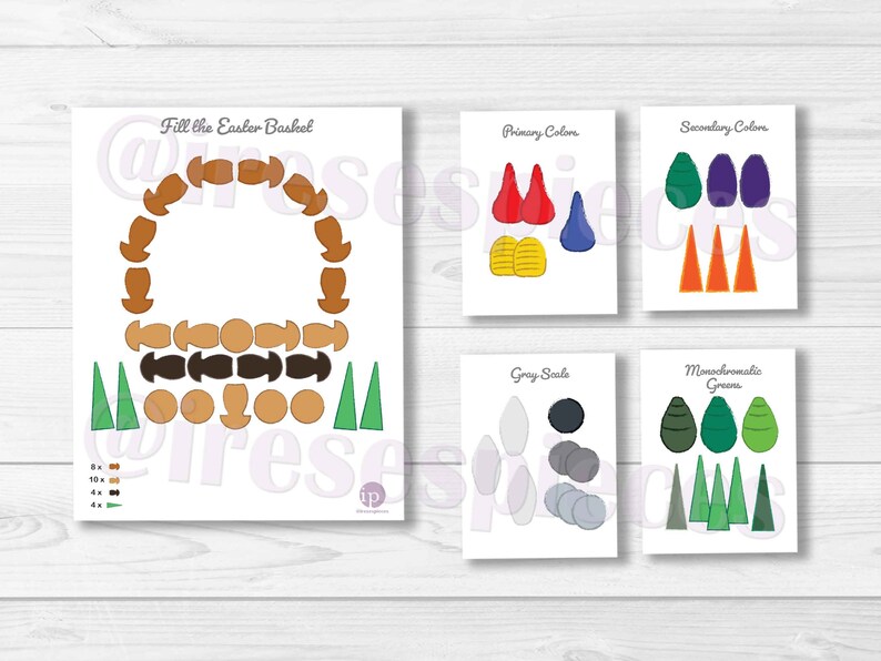 Grapat Mandala Loose Parts, Color Theory Card, Easter Recipe Cards ...