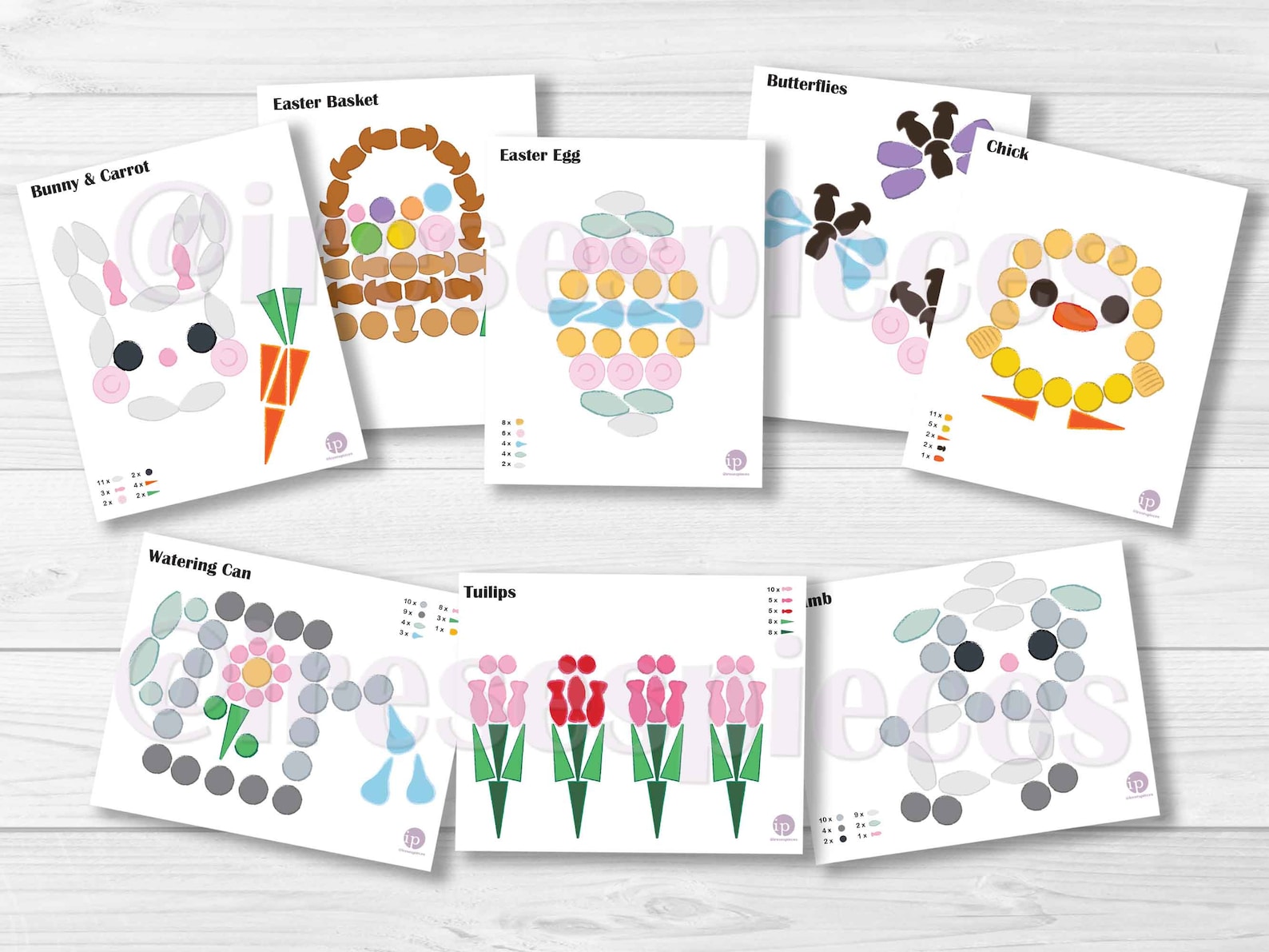 Grapat Mandala Loose Parts Template Cards, Open Ended Play, Patterning ...