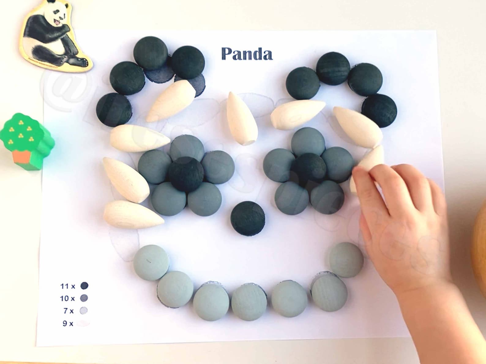 Wildlife Zoo Animals Mandala Loose Parts Template Cards Open | Etsy