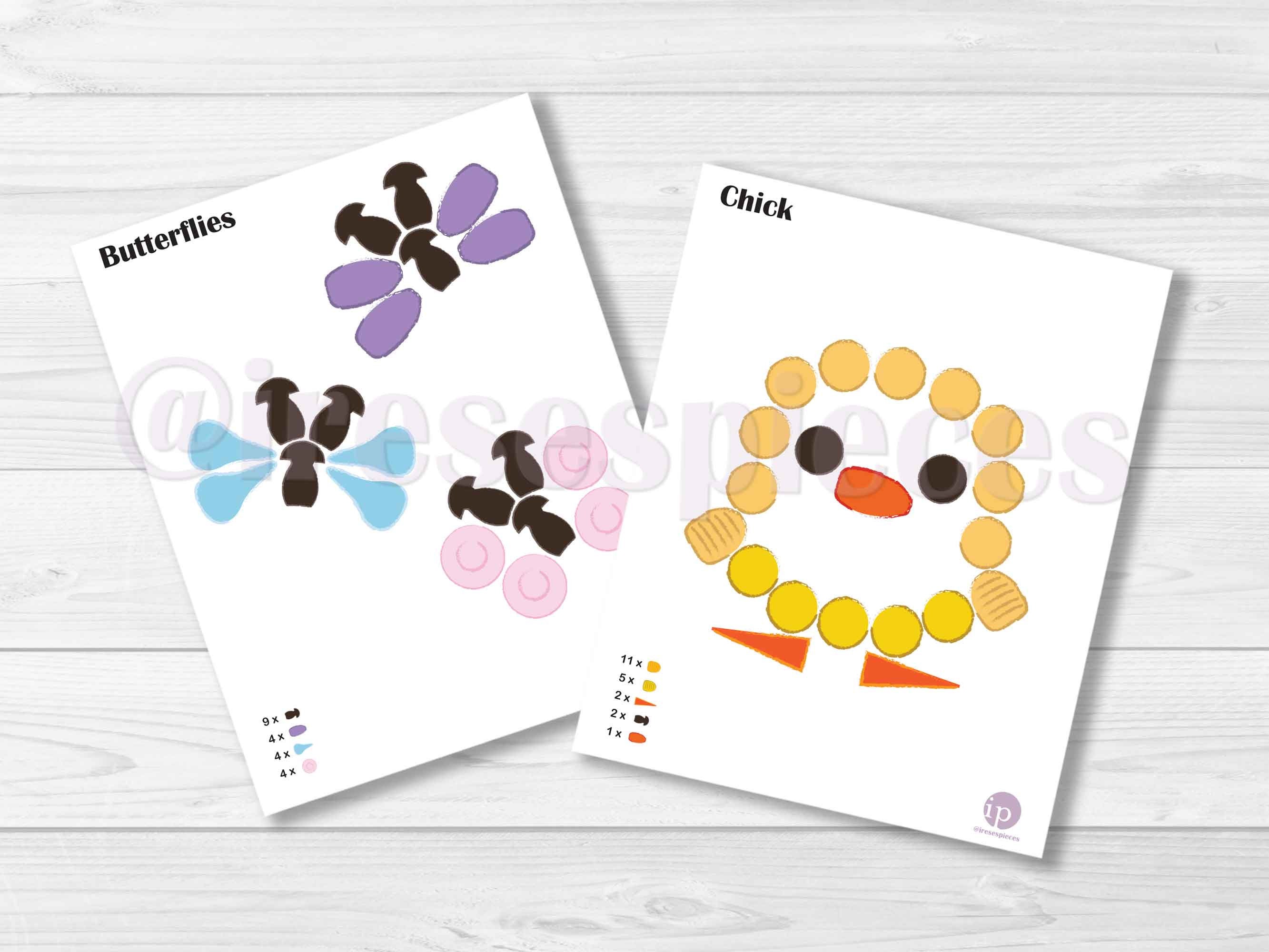 Grapat Mandala Loose Parts Template Cards, Open Ended Play, Patterning ...