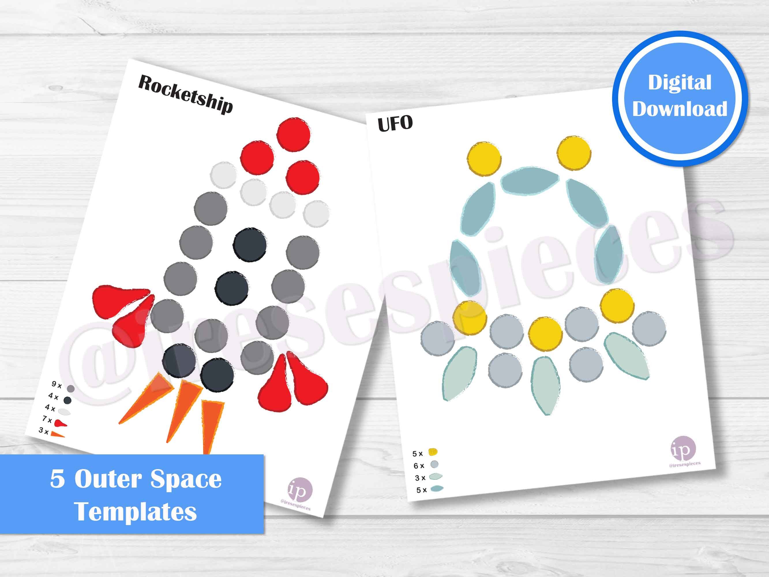 Grapat Mandala Loose Parts Template Cards - Open Ended Play - Wooden ...