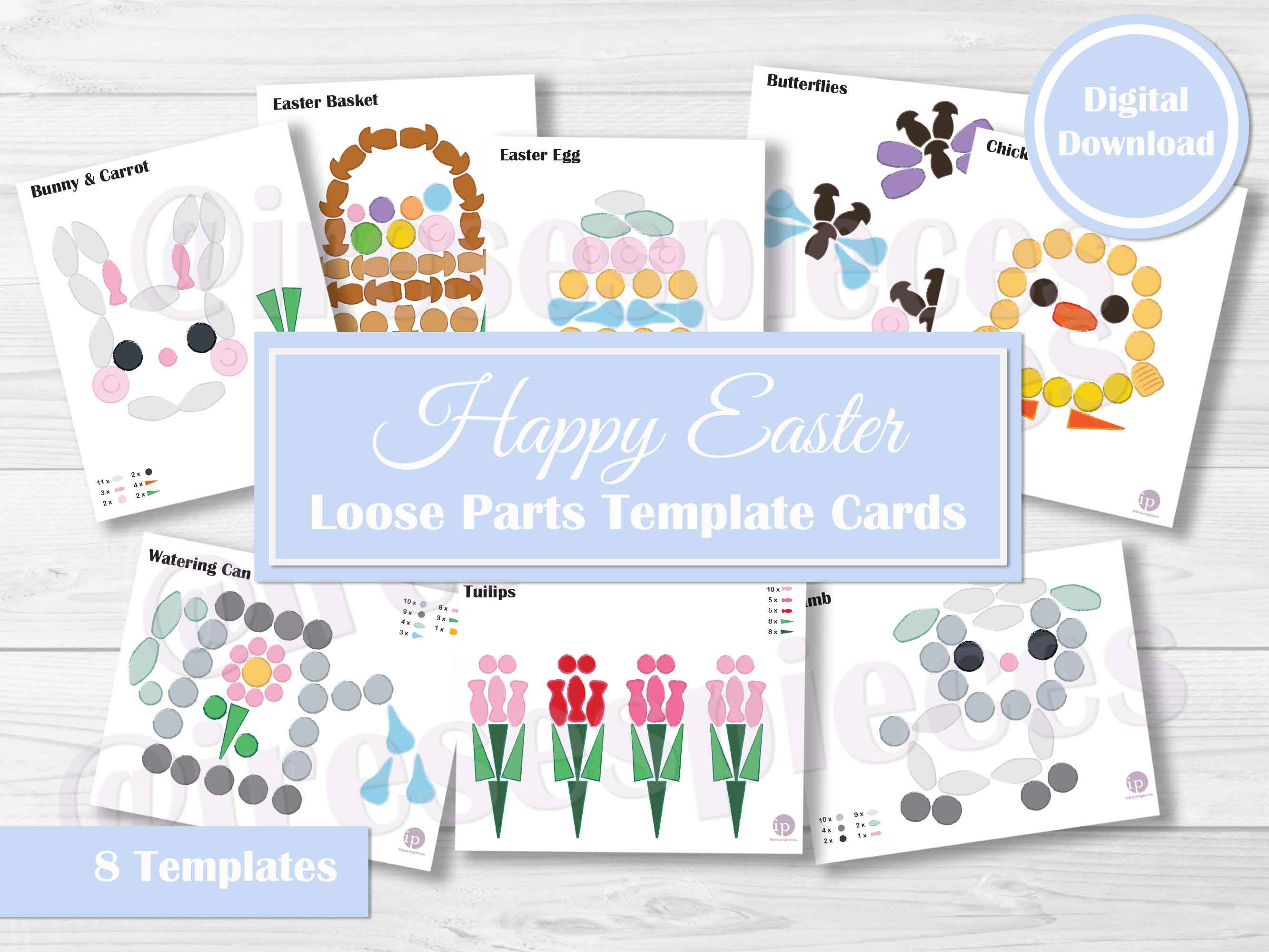 Grapat Mandala Loose Parts Template Cards, Open Ended Play, Patterning ...