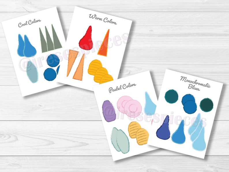 Grapat Mandala Loose Parts, Color Theory Card, Easter Recipe Cards ...