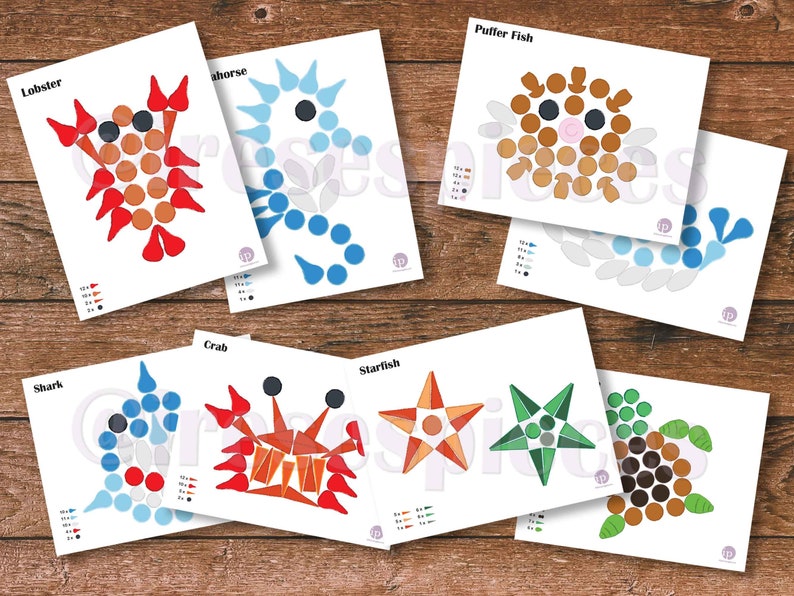 Grapat Mandala Loose Parts Template Cards Open Ended Play | Etsy