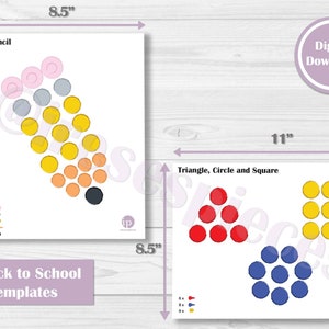 Back to School, Mandala Grapat Template Cards, Open Ended Play, Wooden ...