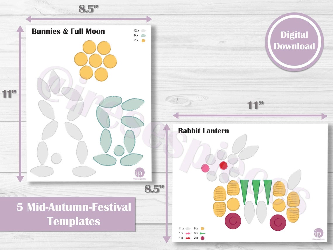 Mid Autumn Festival, Grapat Mandala Template Cards, Open Ended Play ...