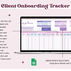 Client Onboarding Tracker Spreadsheet for Coaches, Client Tracker ...