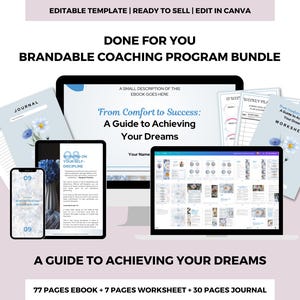 Dream Coaching Program, PLR Guide, Canva Templates (digital Download ...