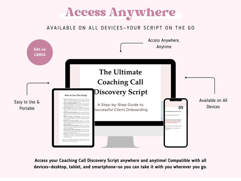 Coaching Call Discovery Script for Coaches, Sales Call Script Template ...