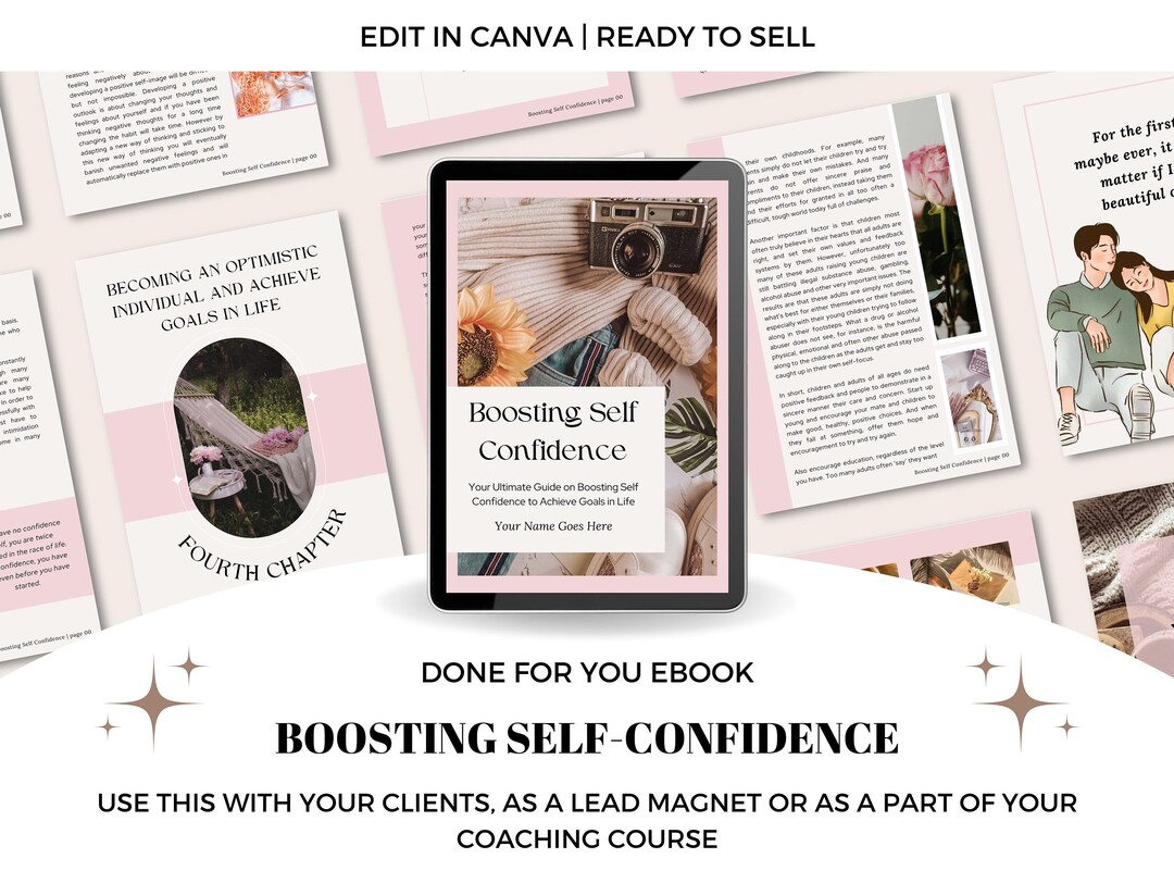 Boosting Self Confidence Done for You Coaching Ebook, Self Esteem Ebook ...
