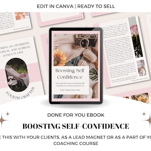 Boosting Self Confidence Done for You Coaching Ebook, Self Esteem Ebook, Confidence Coach, Lead ...