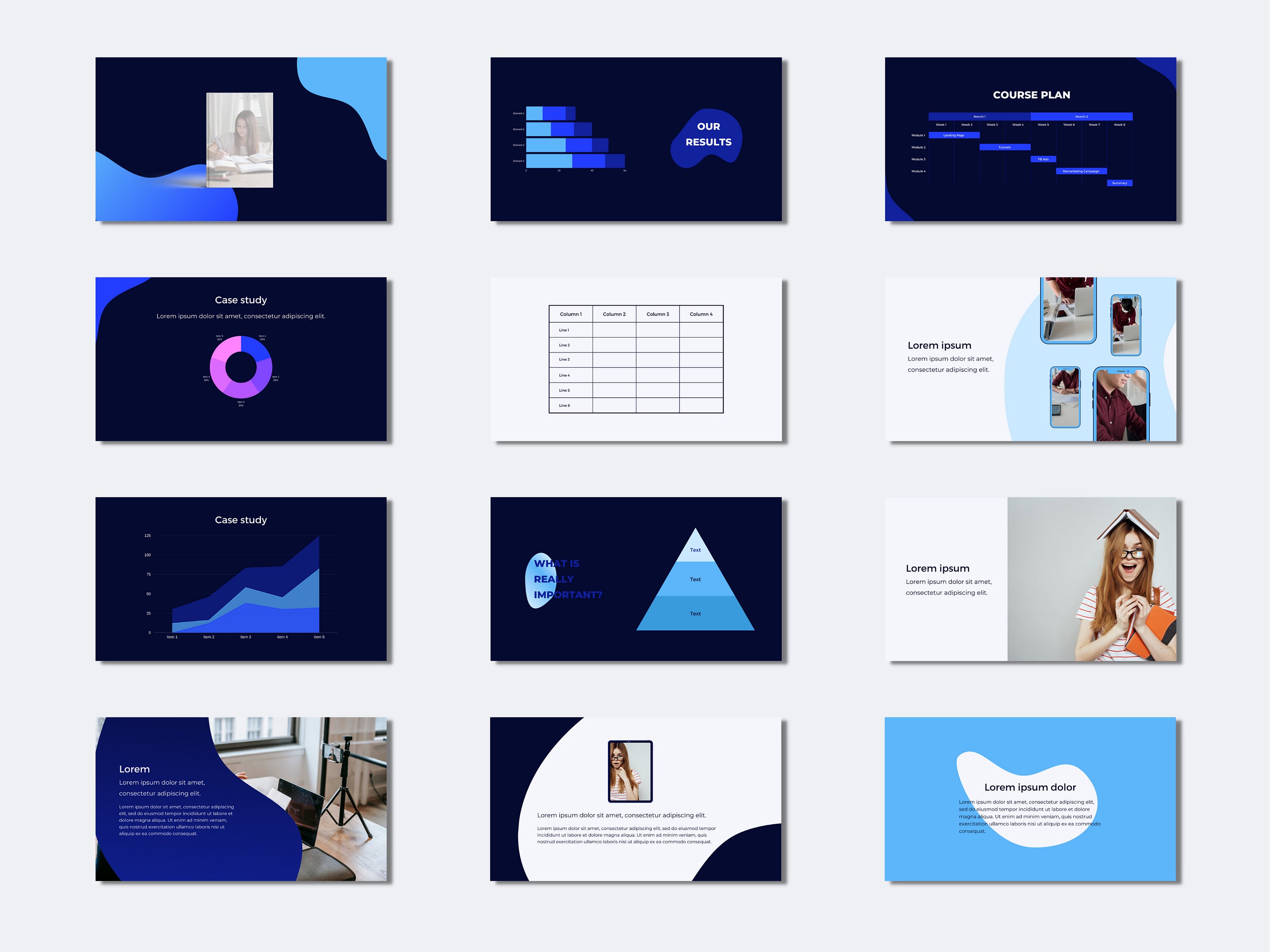 50 Webinar Slide Deck Template Elegant Slide Deck Template Course Creator Slide Deck Animated ...