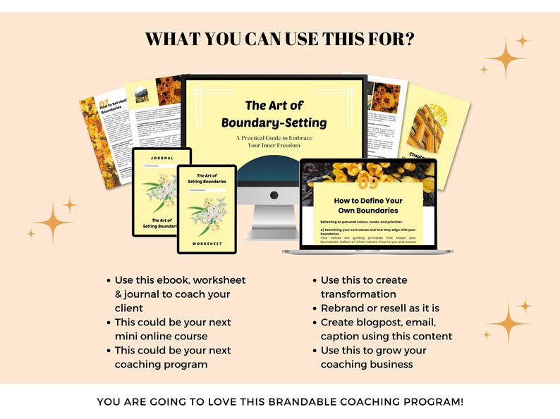 The Art of Boundary-setting Done for You Brandable Coaching Bundle for Life Coaches,content for ...