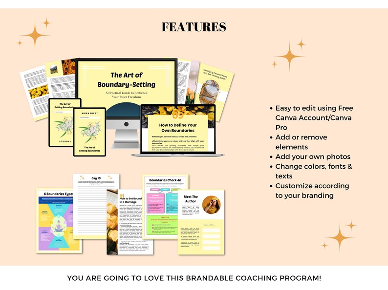 The Art of Boundary-setting Done for You Brandable Coaching Bundle for Life Coaches,content for ...