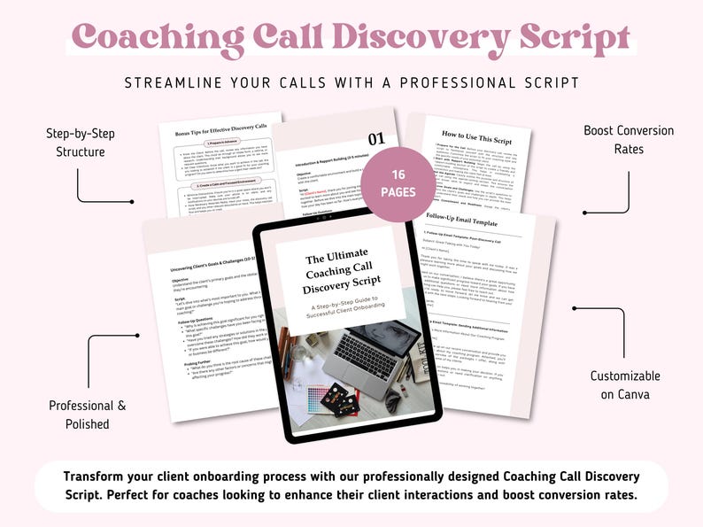 Coaching Call Discovery Script for Coaches, Sales Call Script Template ...