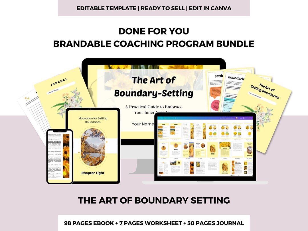 The Art of Boundary-setting Done for You Brandable Coaching Bundle for ...
