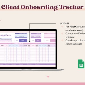 Client Onboarding Tracker Spreadsheet for Coaches, Client Tracker ...