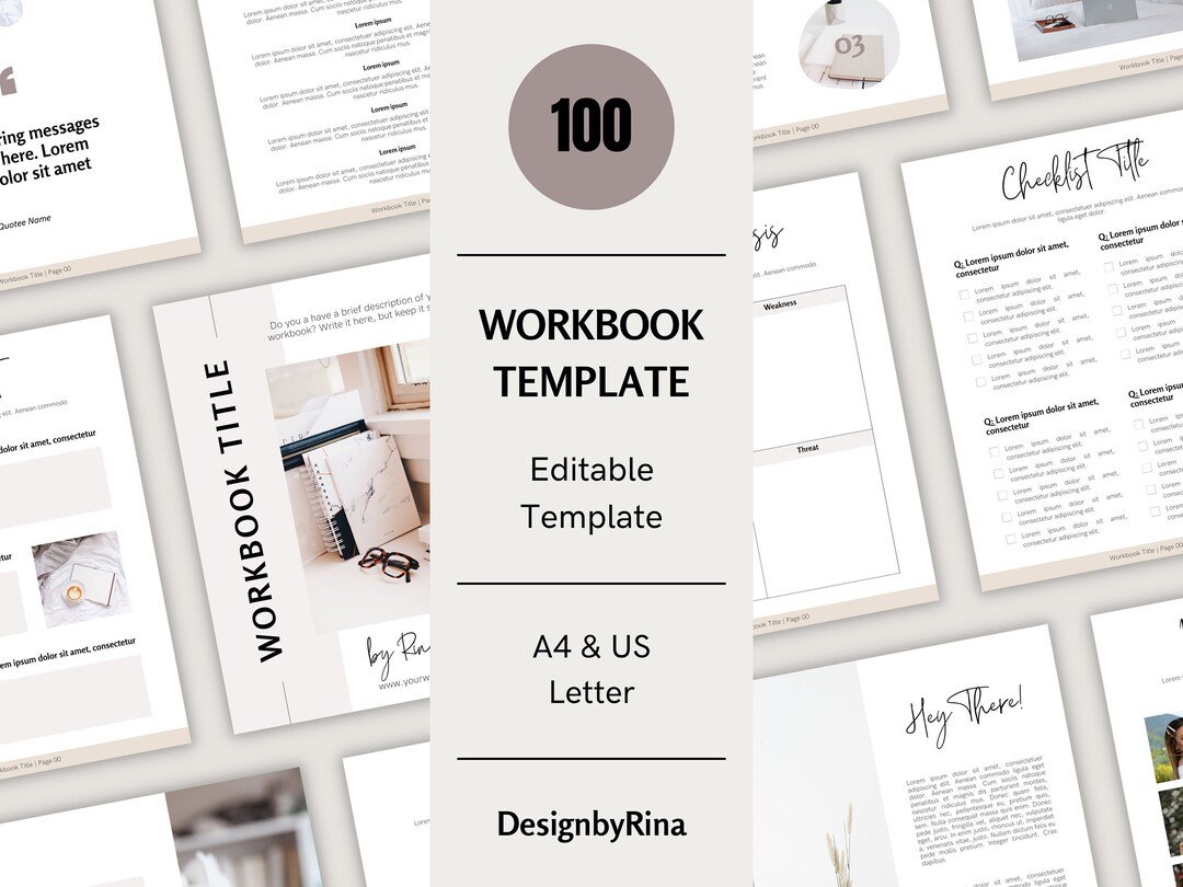 Editable Workbook Ebook Template for Coaches & Course Creators ...