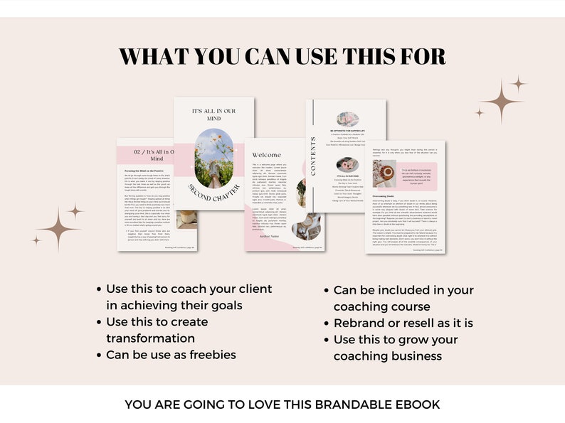 Boosting Self Confidence Done for You Coaching Ebook, Self Esteem Ebook, Confidence Coach, Lead ...