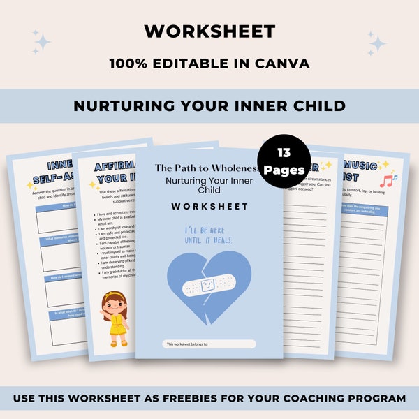 Inner Child Worksheet Template - Etsy
