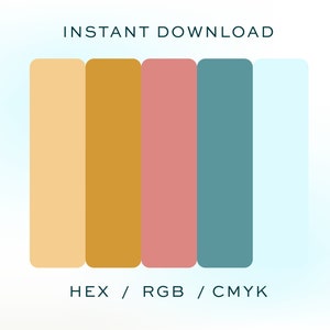 Color Palette for Website, Brand Colour Palette, Brand Palette, Color ...