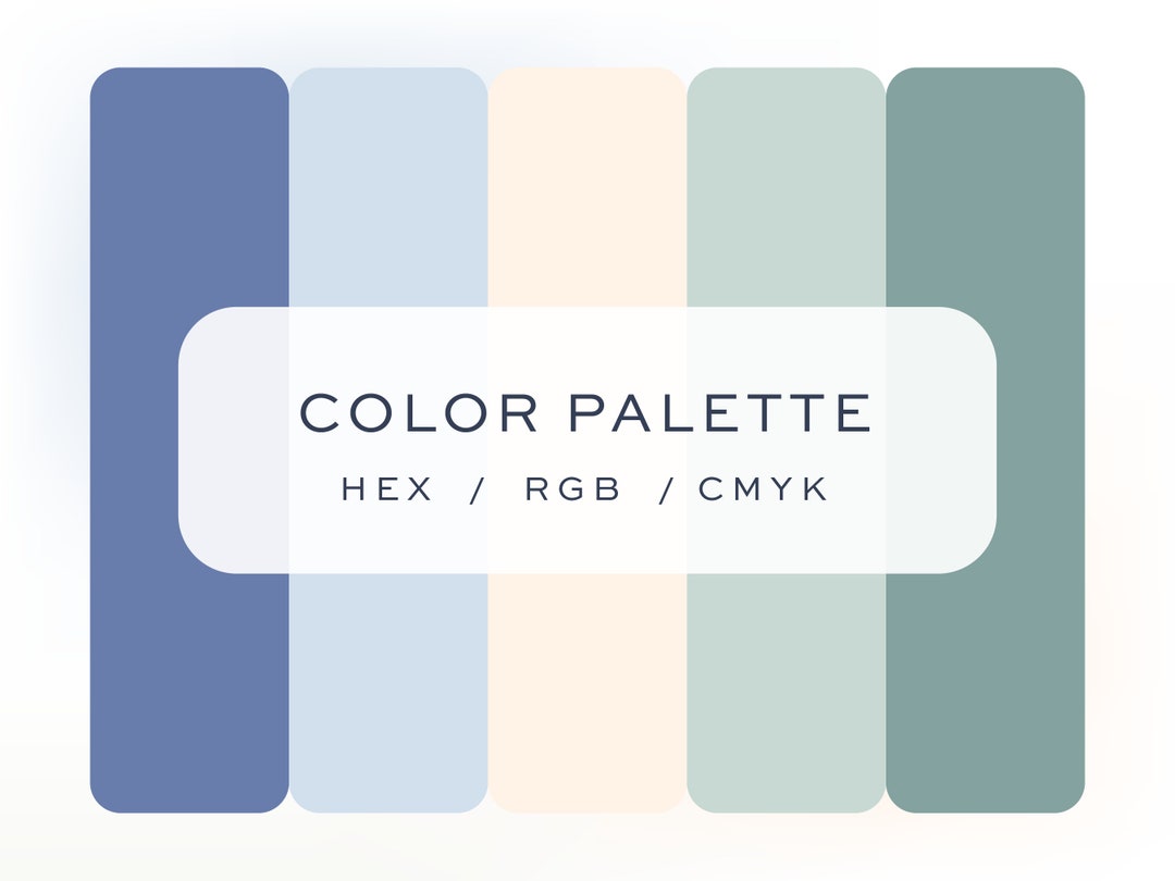 Blue Palette, Green Palette, Color Palette for Website, Brand Palette ...