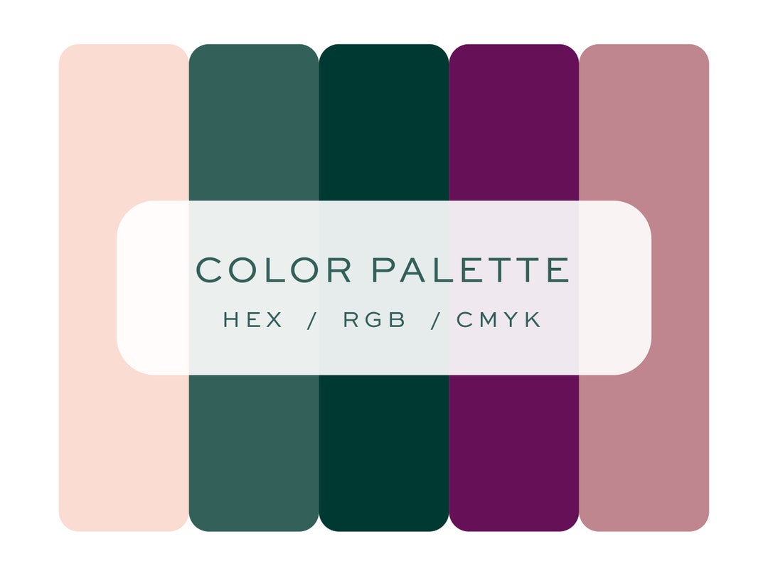 Whimsical Color Palette for Website, Earthy Brand Palette, Color ...