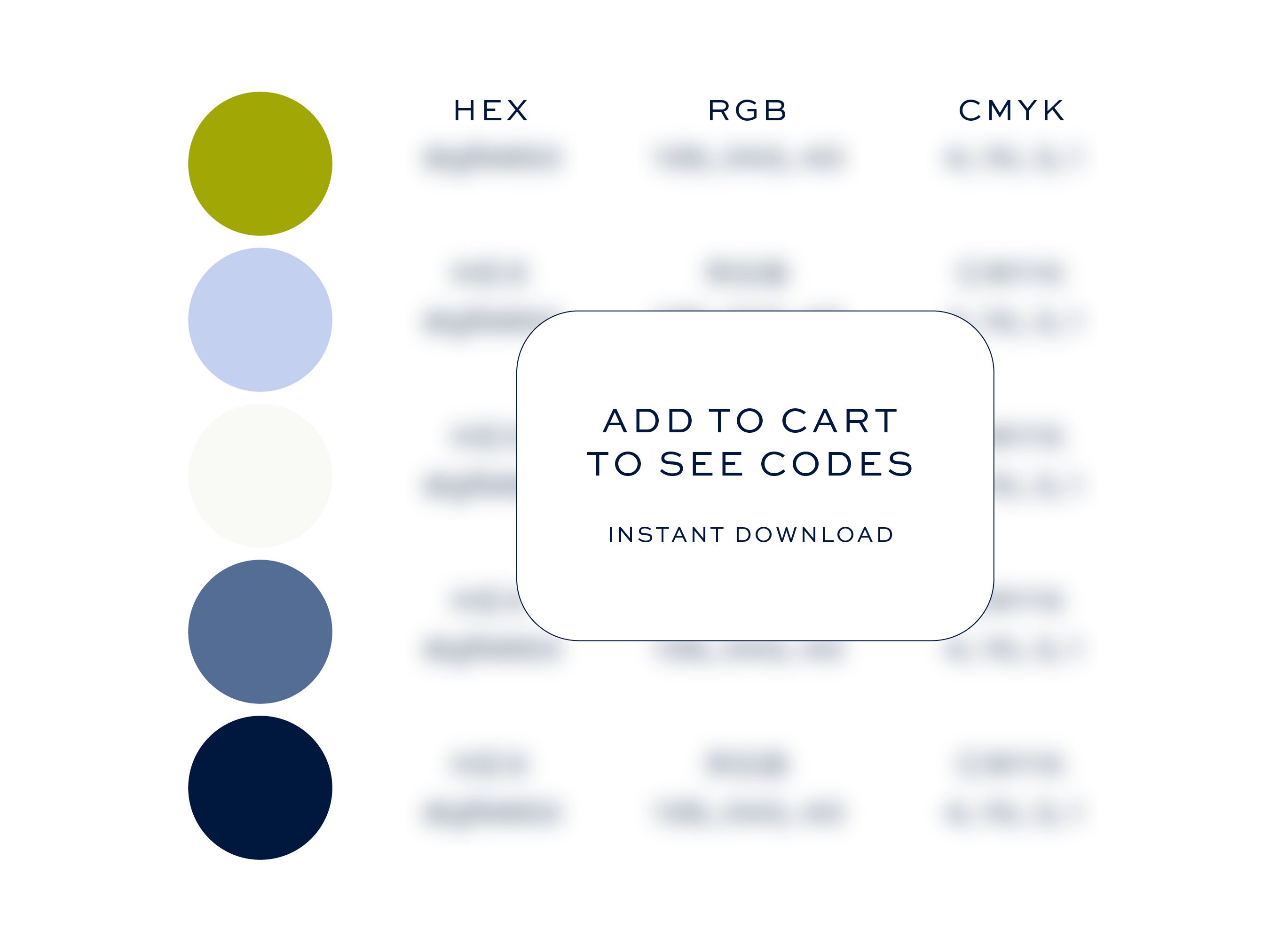 Color Palette for Website, Brand Palette, Color Palette Hex Codes ...