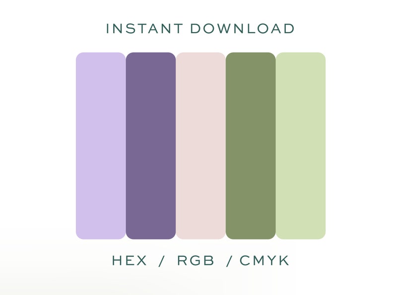 Color Palette for Website, Brand Palette, Color Palette Hex Codes ...