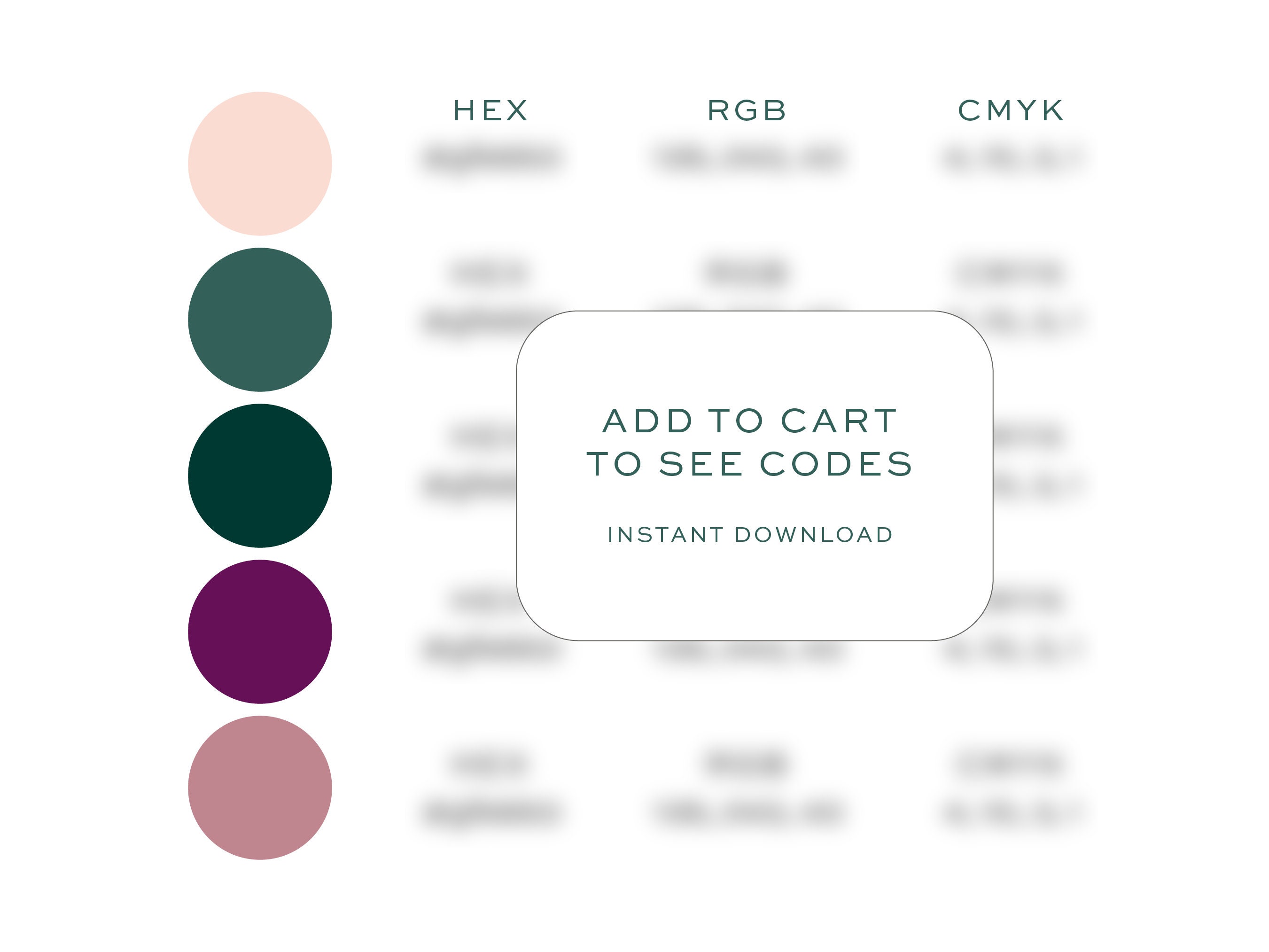 Whimsical Color Palette for Website, Earthy Brand Palette, Color ...