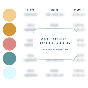 Color Palette for Website, Brand Colour Palette, Brand Palette, Color ...