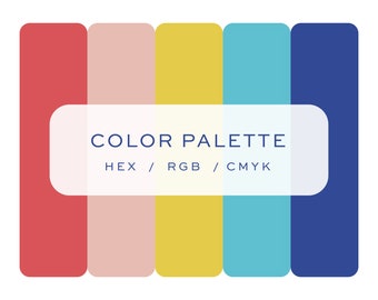 Color Palette for Website, Brand Palette, Color Palette Hex Codes ...