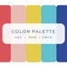 Color Palette for Website, Brand Palette, Color Palette Hex Codes ...
