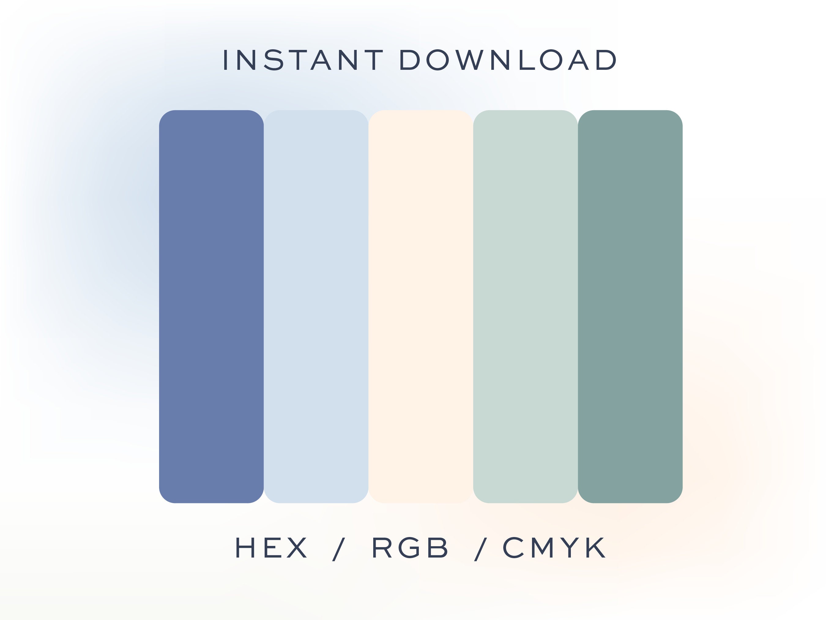 Blue Palette, Green Palette, Color Palette for Website, Brand Palette ...