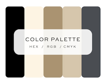 Color Palette for Website, Brand Palette, Color Palette Hex Codes ...