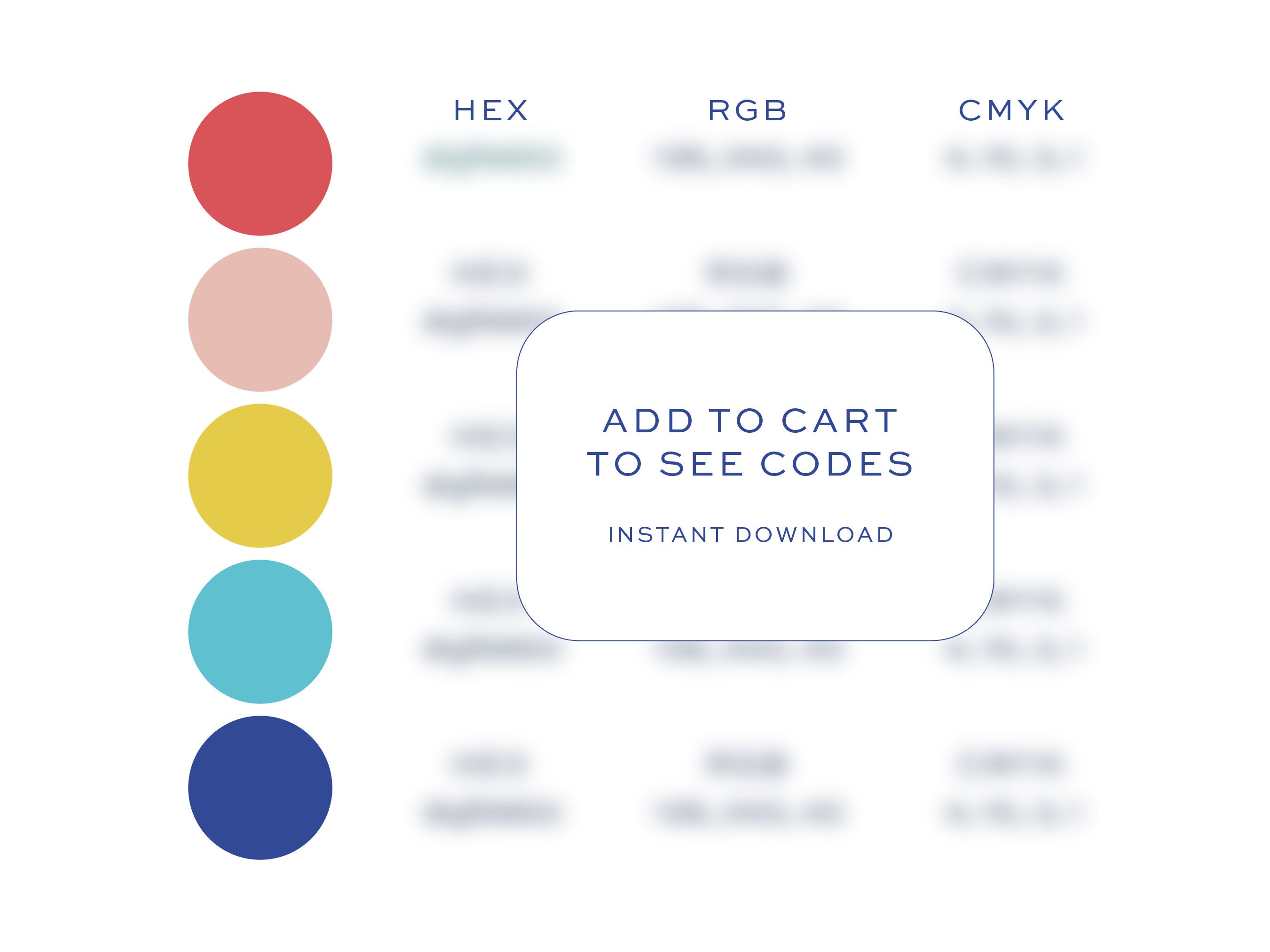 Color Palette for Website, Brand Palette, Color Palette Hex Codes ...